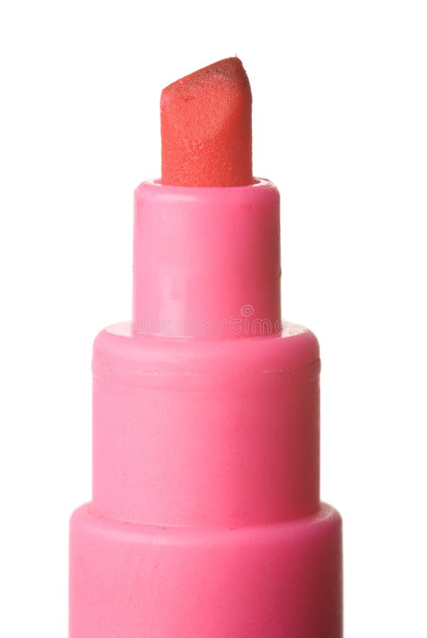 Pink marker stock image. Image of accessory, highlighter - 7314297