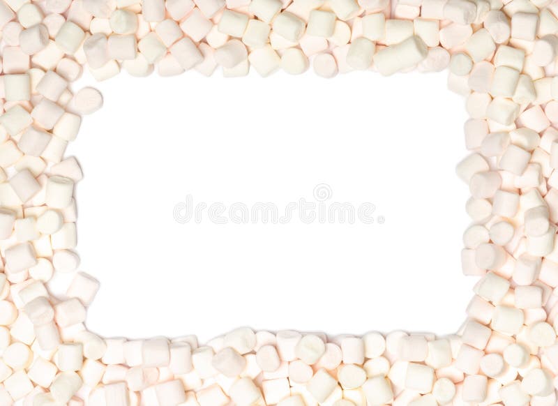 Pink marshmallow border stock image. Image of affectionate - 274529939