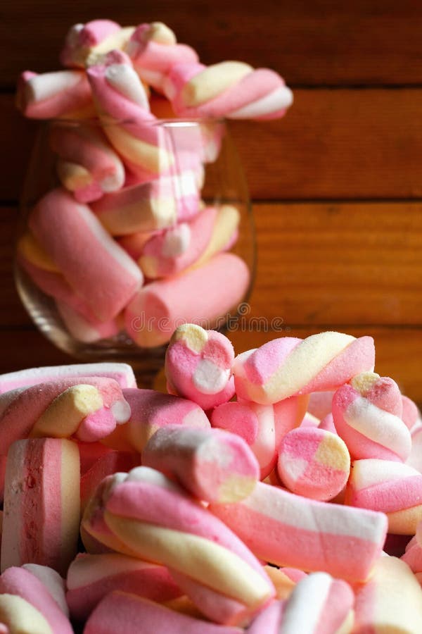 Pink marshmallows stock image. Image of marshmallow, winter - 33478871