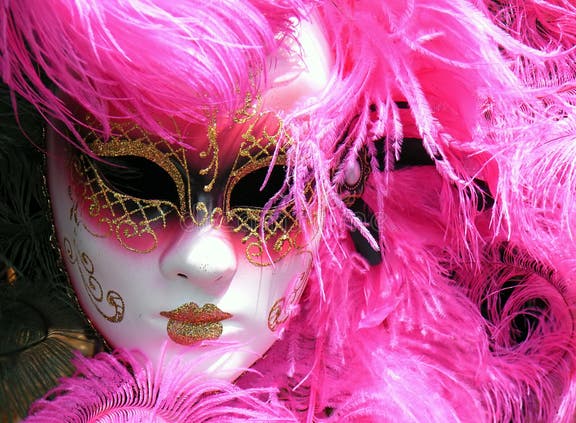 Pink Mask stock photo. Image of hide, colorful, glamour - 1367142