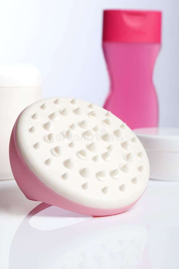 Pink Massaging Tool, Which Eliminate Cellulite Stock Photo - Image of ...