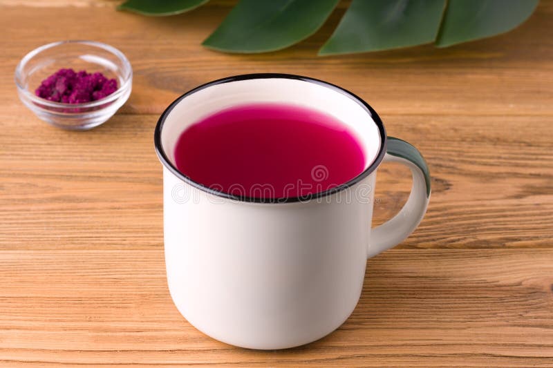 Pink matcha tea. stock image. Image of matcha, natural - 190435687
