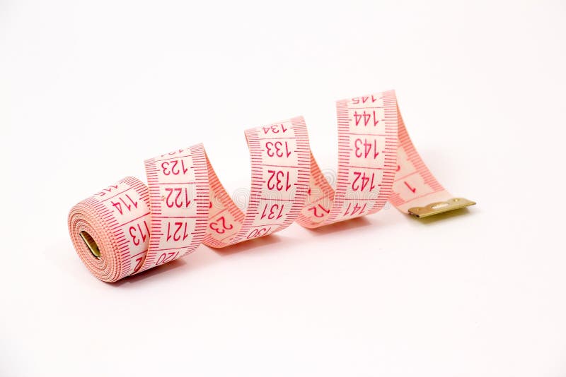 Pink measure tape stock image. Image of measuring, object - 48307595
