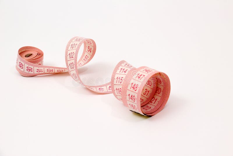Pink measure tape stock image. Image of measuring, object - 48307595