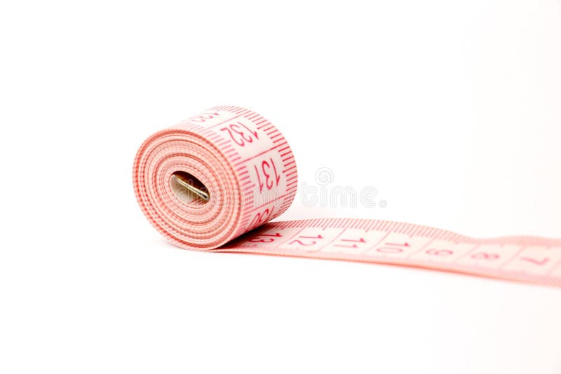 Pink measure tape stock image. Image of measuring, object - 48307595