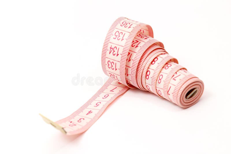 Pink measure tape stock image. Image of measuring, object - 48307595