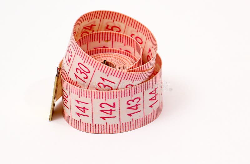 Pink measure tape stock image. Image of inch, meter, equipment - 48307555