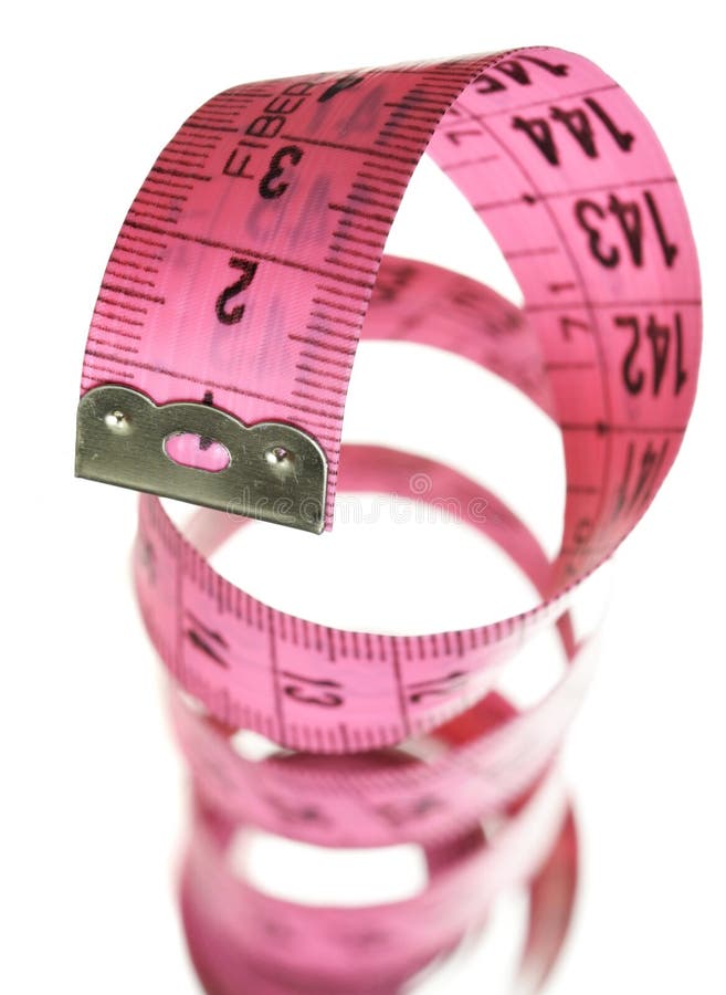 Pink measuring tape stock photo. Image of estimate, close - 7781982