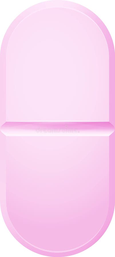 Pink Medicine Pill Split in Two Perfectly Equal Halves by a Horizontal ... Pink Medicine Pill Split in Two Perfectly Equal Halves by a Horizontal ...