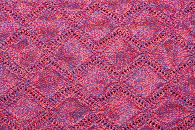 Pink Melange Knitted Sweater Texture. Copy Space Stock Photo - Image of ...