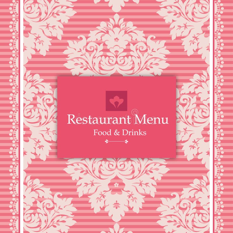 Pink Menu Design stock vector. Illustration of cover - 31456807