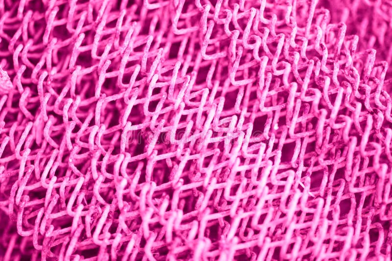 Pink Mesh Fence Macro Background Close Up Stock Image - Image of iron ...