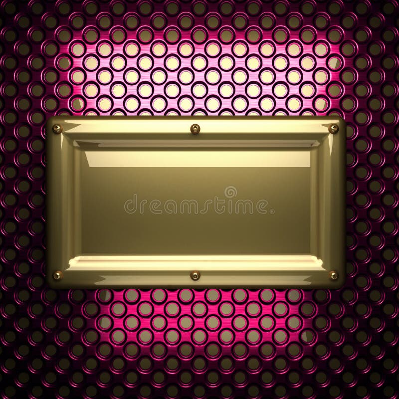 Pink Metal Background with Yellow Element Stock Photo - Image of ...