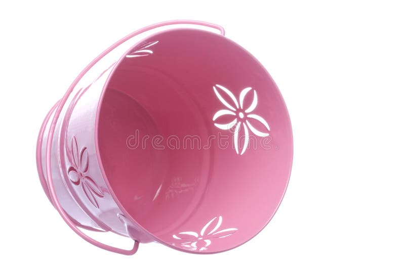 Pink Metal Pail Isolated stock photo. Image of buckets - 12052104