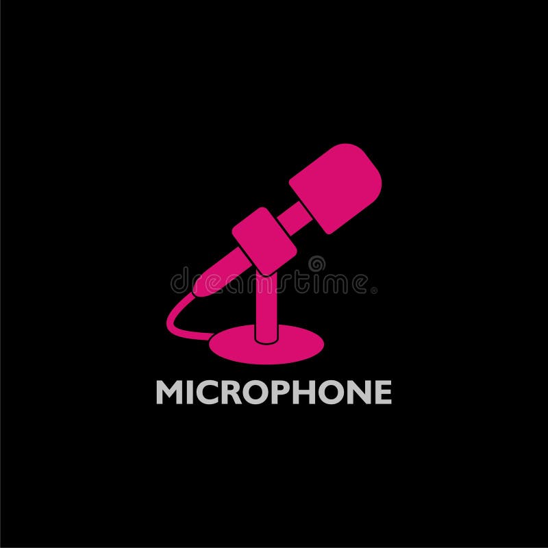 Bee with microphone logo stock vector. Illustration of concert - 151919335