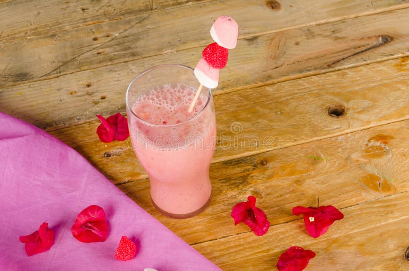 Pink milkshake stock photo. Image of drink, treat, strawberry - 41075188