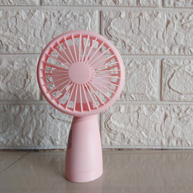 Pink mini fan stock photo. Image of flower, heat, circle - 244725266