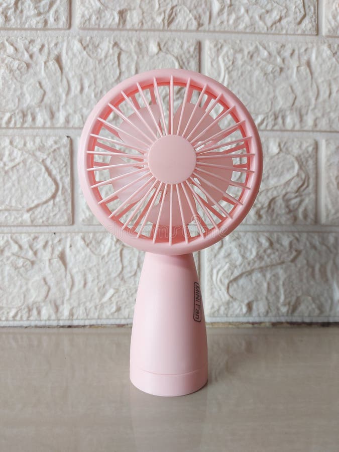 Pink mini fan stock photo. Image of flower, heat, circle - 244725266