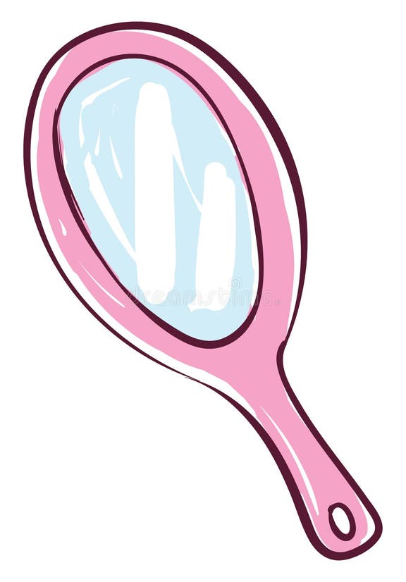 Pink Mirror, Illustration, Vector Stock Vector - Illustration of shape ...