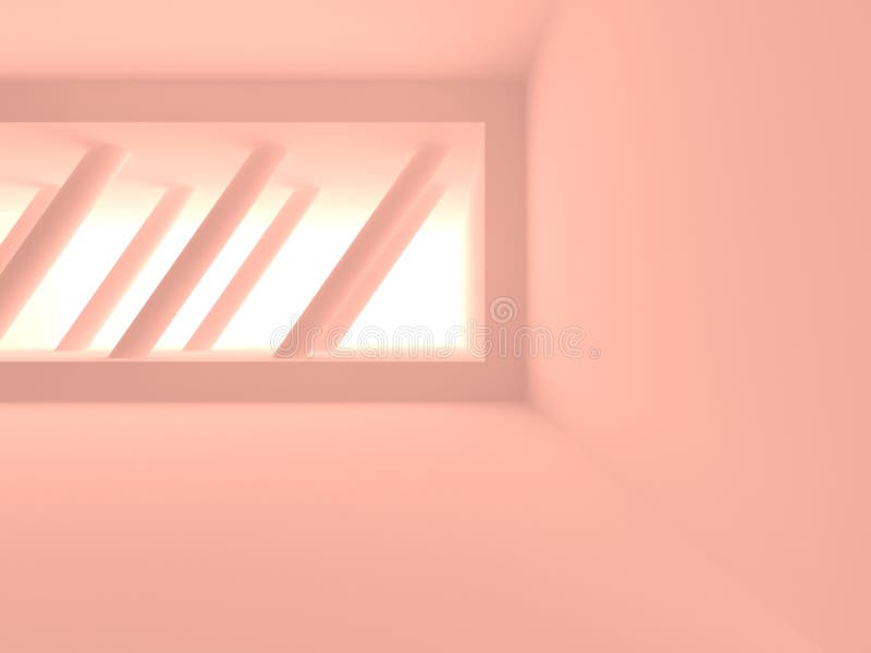 Pink Modern Background. Abstract Building Concept Stock Illustration ...