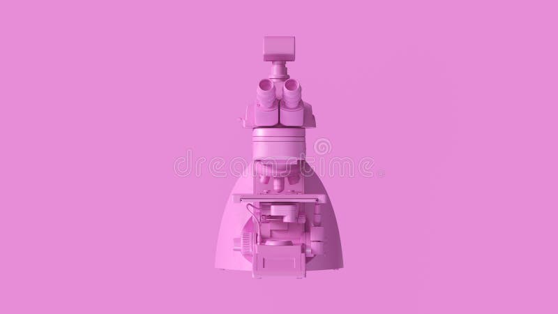Pink Modern Digital Microscope Stock Illustration - Illustration of ...