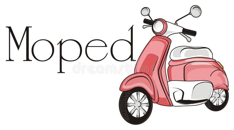 Pink Moped Black Letters Stock Illustrations – 7 Pink Moped Black ...