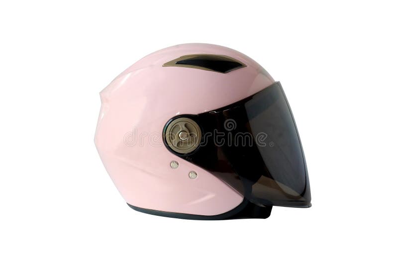 Pink Motorcycle Carbon Crash Helmet White Stock Photos - Free & Royalty ...