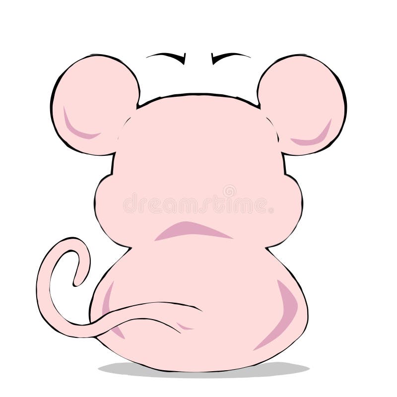 Mouse 08 from the back stock illustration. Illustration of mammal - 1946325
