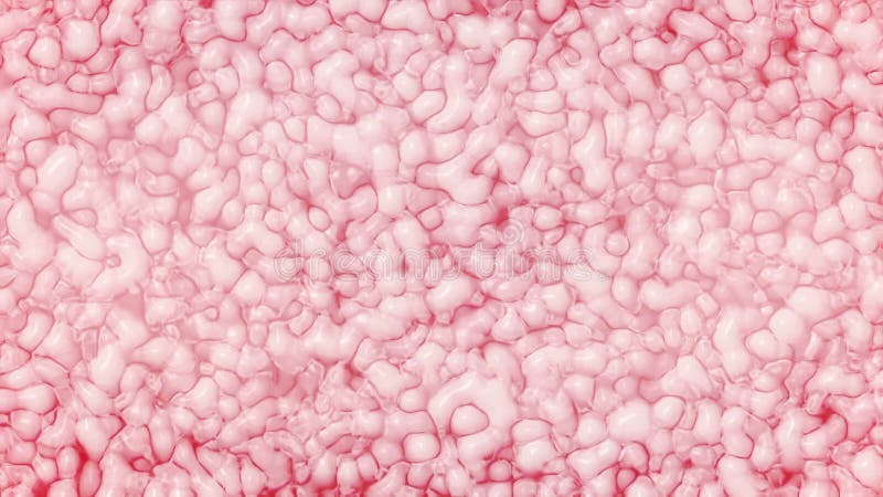 Moving Blood Cells are Erythrocytes. 3D Animation of Red Round ...