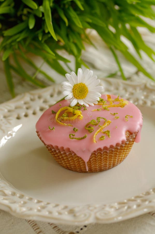 Pink Muffin stock image. Image of muffins, muffin, single - 8930039