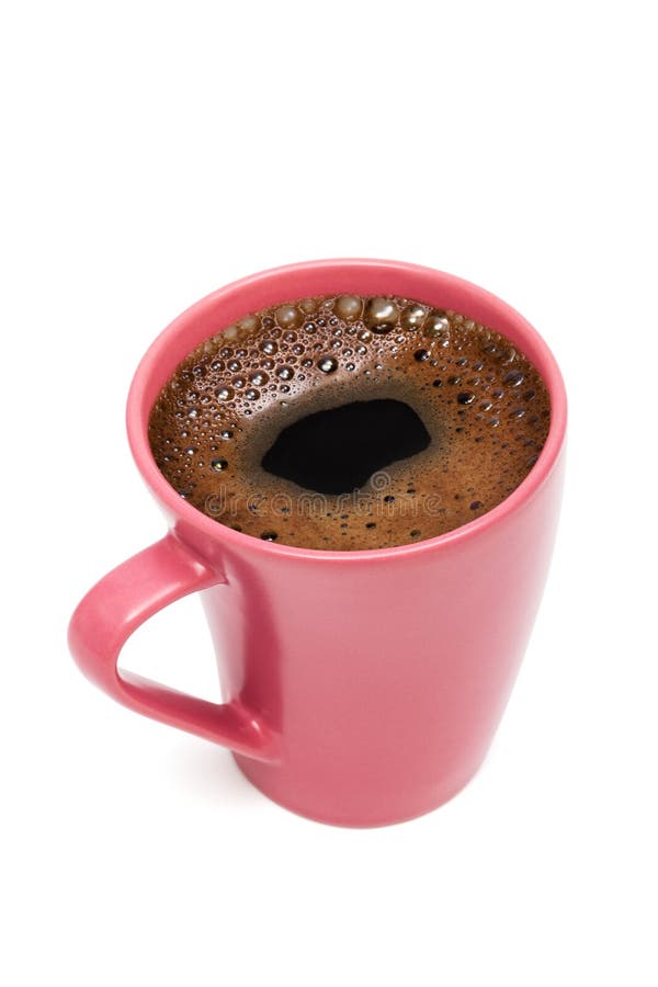 Pink coffee mug stock image. Image of ceramic, background - 1759555