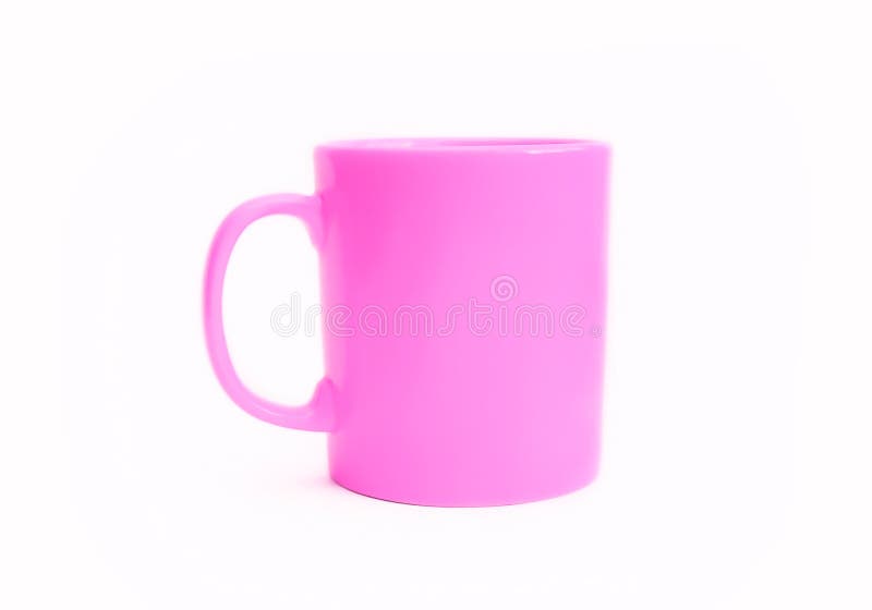 Pink coffee mug stock image. Image of ceramic, background - 1759555