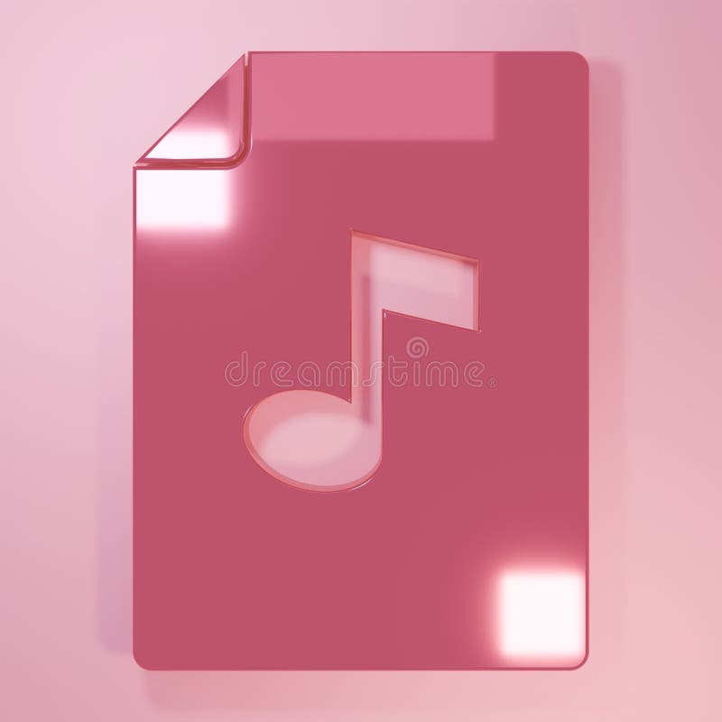 Pink Music Background Shows Musical Instruments and Brightness Stock ...