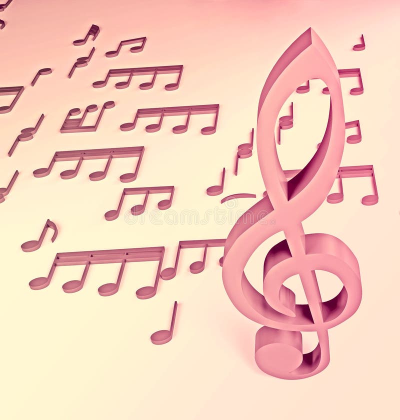 Pink music background stock vector. Illustration of drawing - 37769776