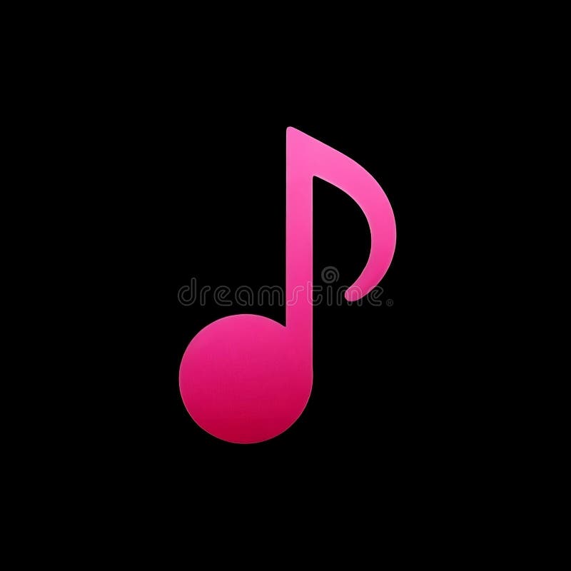 Pink Music Note Black Background Stock Illustrations – 926 Pink Music ...