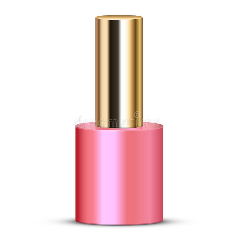 Pink Nail on a Finger. Beauty Salon Icon Stock Vector - Illustration of ...