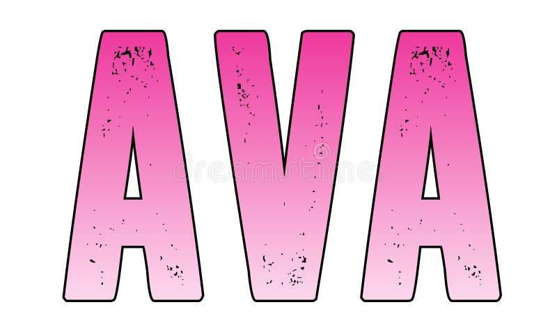Ava Name Stock Illustrations – 98 Ava Name Stock Illustrations, Vectors ...