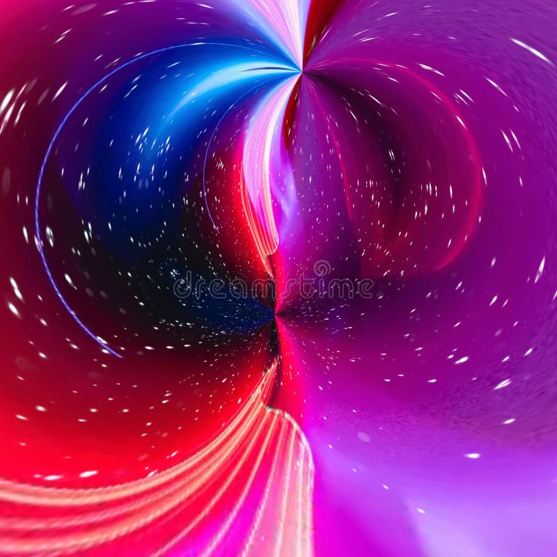 Pink Neon Lights in Space Creating Shapes, Blurs, Shades Stock ...