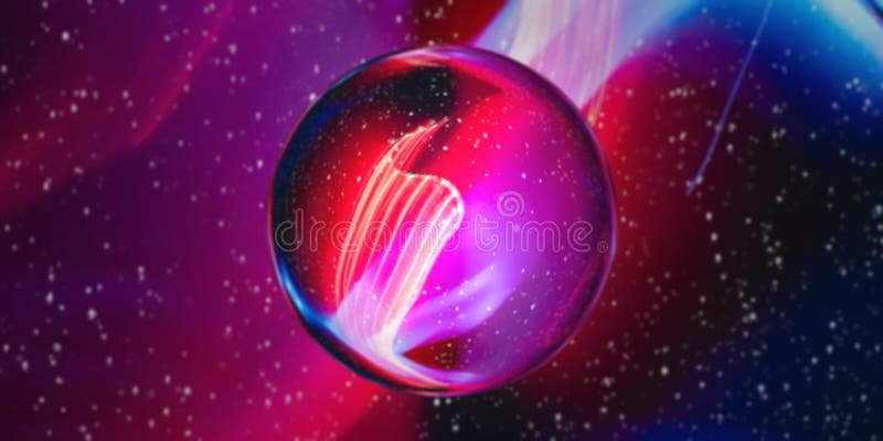 Pink Neon Lights in Space Creating Shapes, Blurs, Shades Stock ...