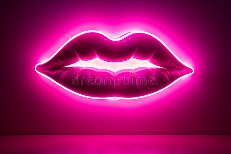 Neon Lips Stock Illustrations – 1,823 Neon Lips Stock Illustrations ...