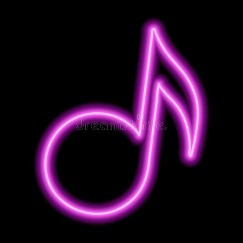 Music Note Neon Sign Stock Illustrations – 945 Music Note Neon Sign ...