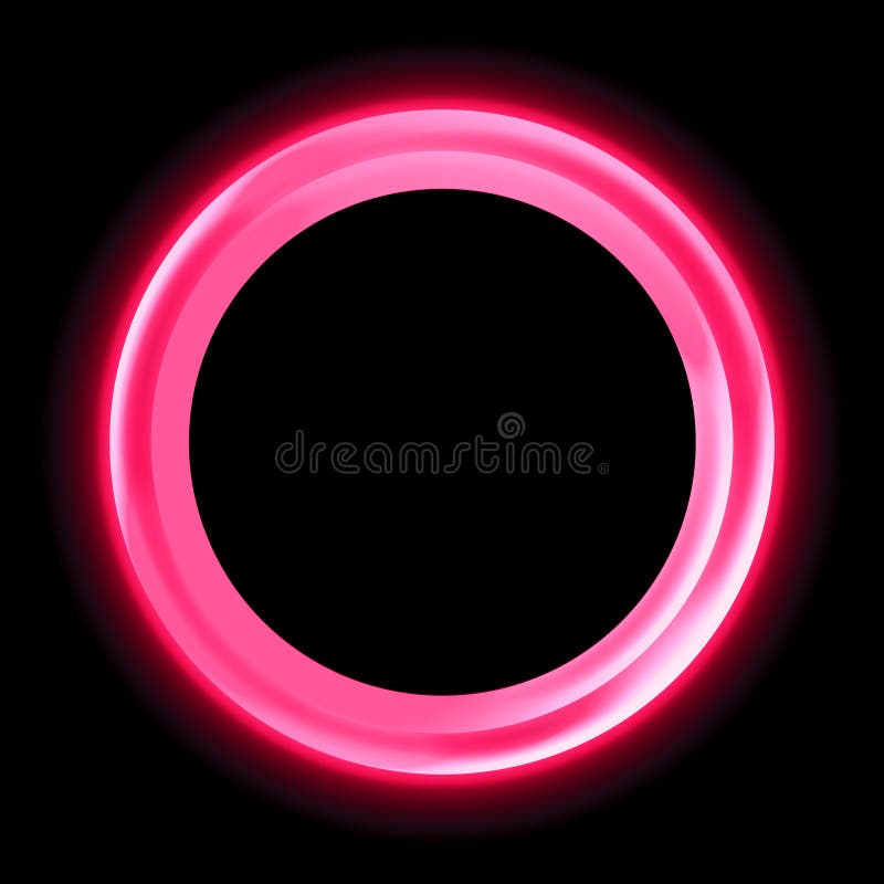 Pink Neon Round Frame. Luminous Swirling Bunner. Glowing Spiral. Light ... Pink Neon Round Frame. Luminous Swirling Bunner. Glowing Spiral. Light ...