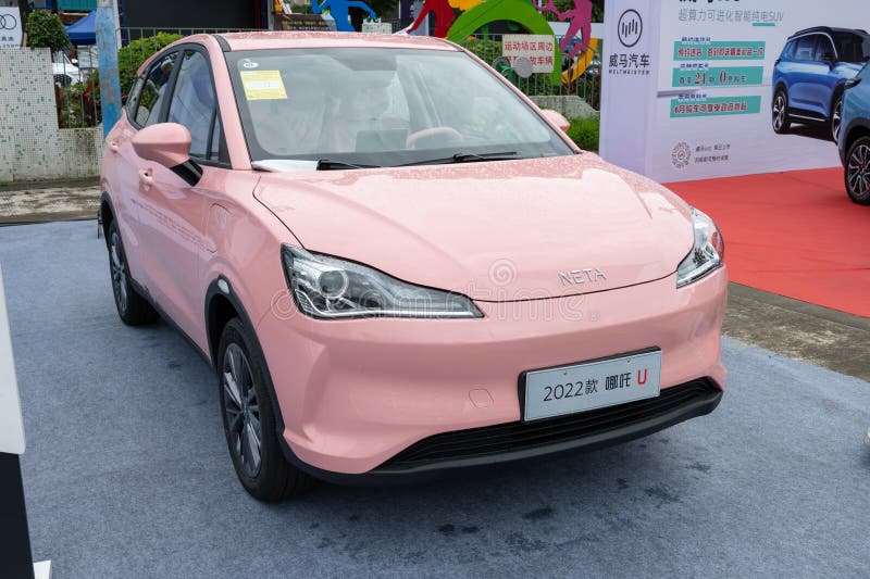 A Pink NETA U Electrical Car Editorial Photo - Image of illustrative ...