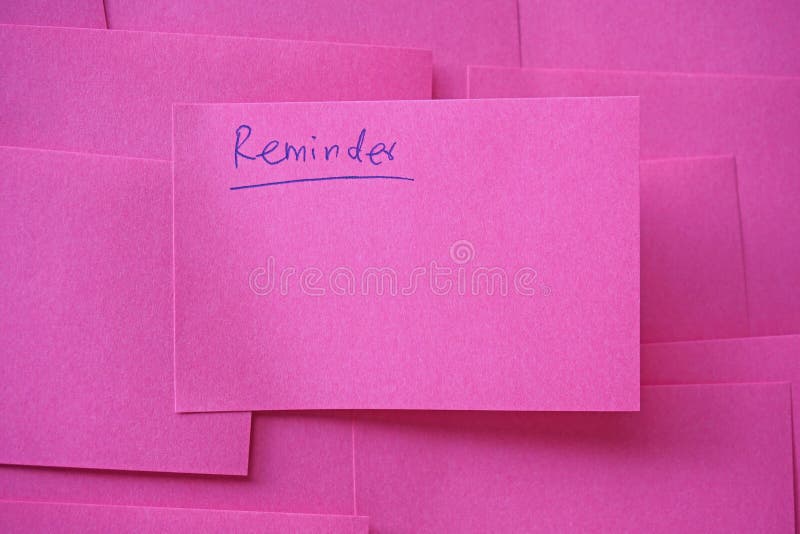 Remember on sticky note stock image. Image of sticky - 20797667