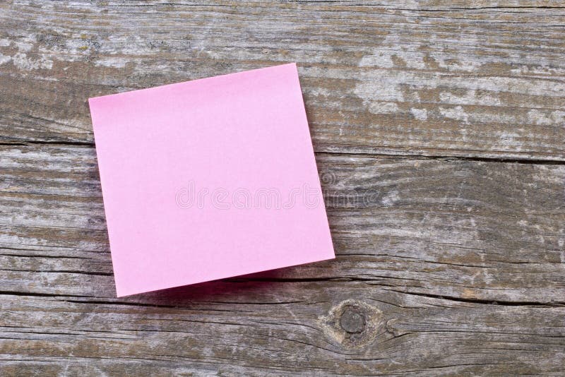 Pink note stock photo. Image of notice, wood, wooden - 29713042