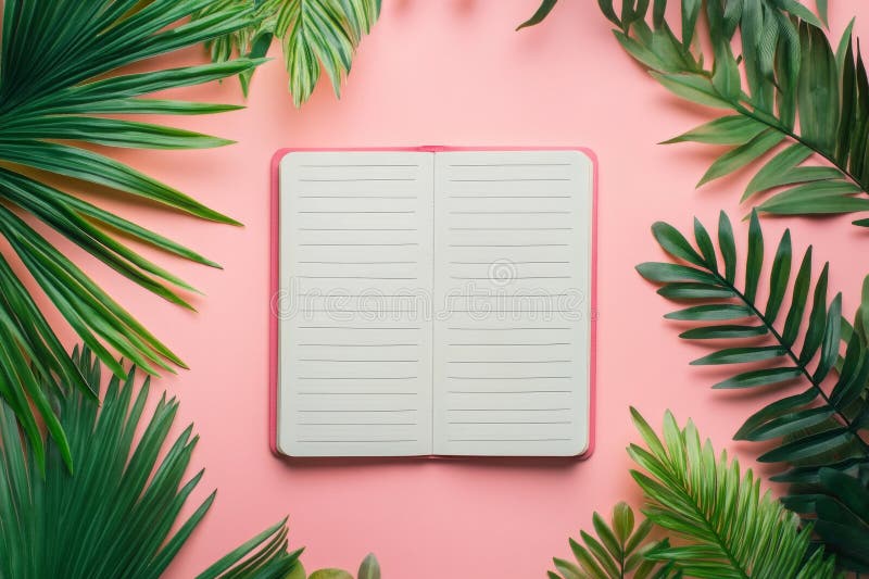 Pink Notebook with clip stock vector. Illustration of clip - 20473465