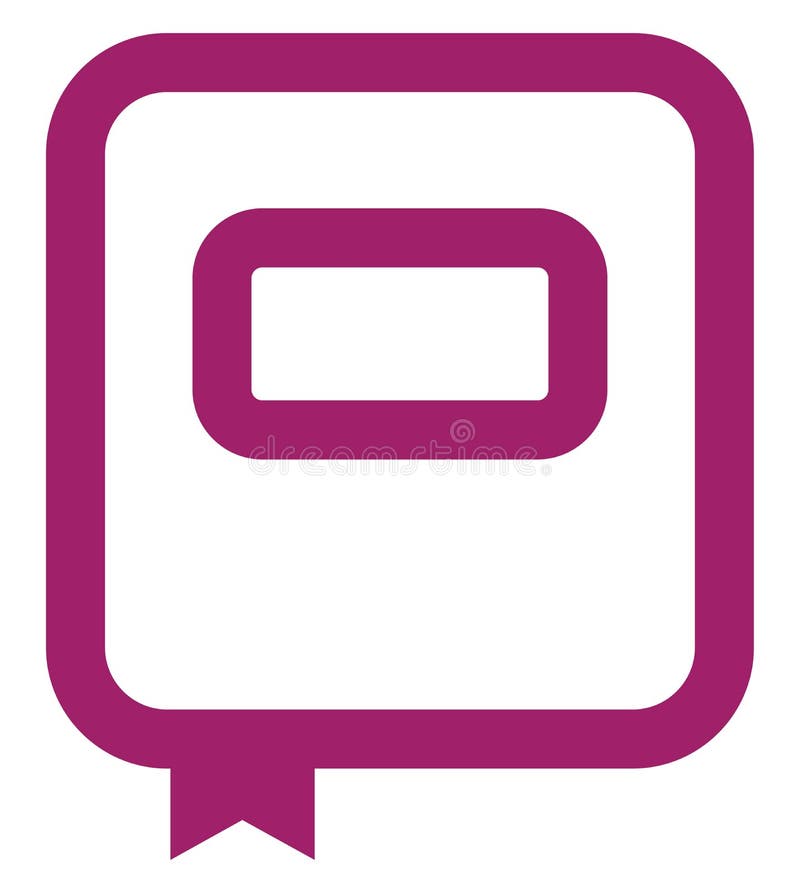 Pink Notebook with clip stock vector. Illustration of clip - 20473465