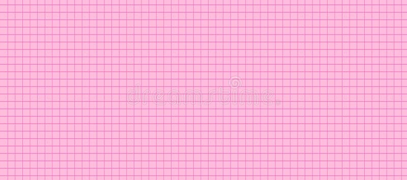 Pink Notebook Paper Background with Grid and Lined Patterns. Abstract ...