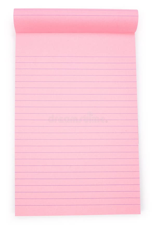 Pink notepaper stock photo. Image of isolated, background - 3421806