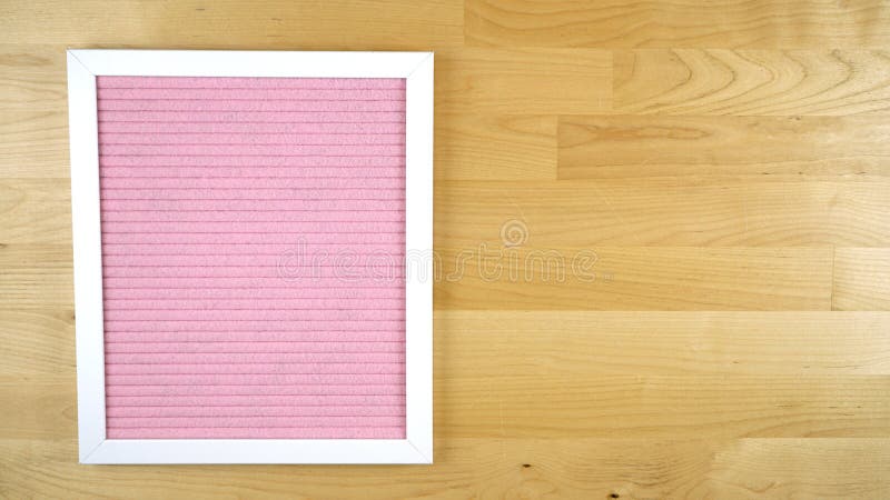 Pink Notice Board with Empty Message and Copy Space. Stock Image ...